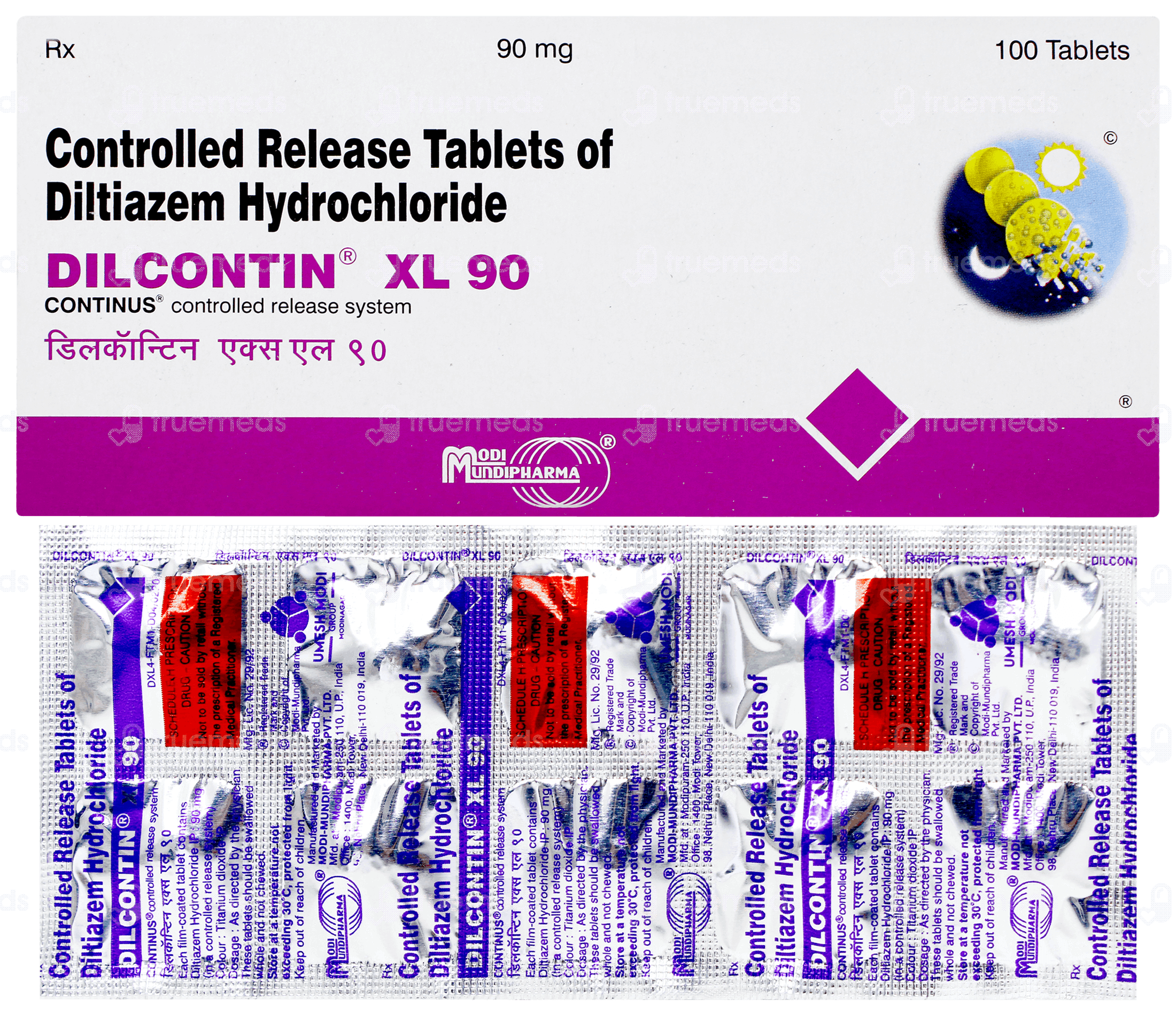 Dilcontin 90 MG Xl | Order DILCONTIN 90 MG Tablet XL 10 Online at Truemeds