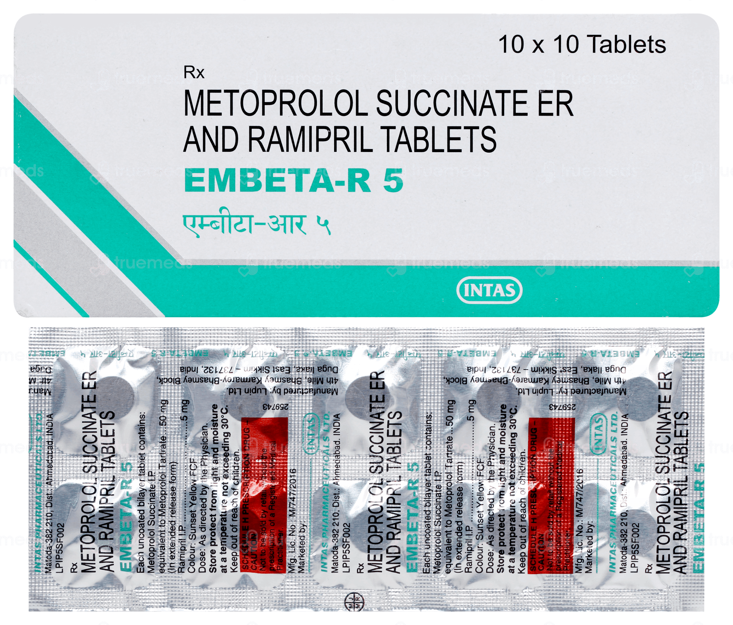 Embeta R 50/5 MG Er | Order Embeta R 50/5 MG Tablet Er Online at Truemeds