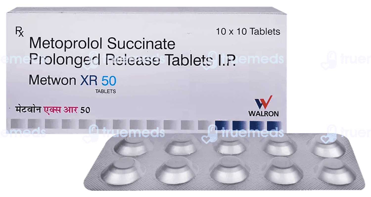 Metwon 50 MG Xr | Order Metwon 50 MG Tablet Xr Online at Truemeds