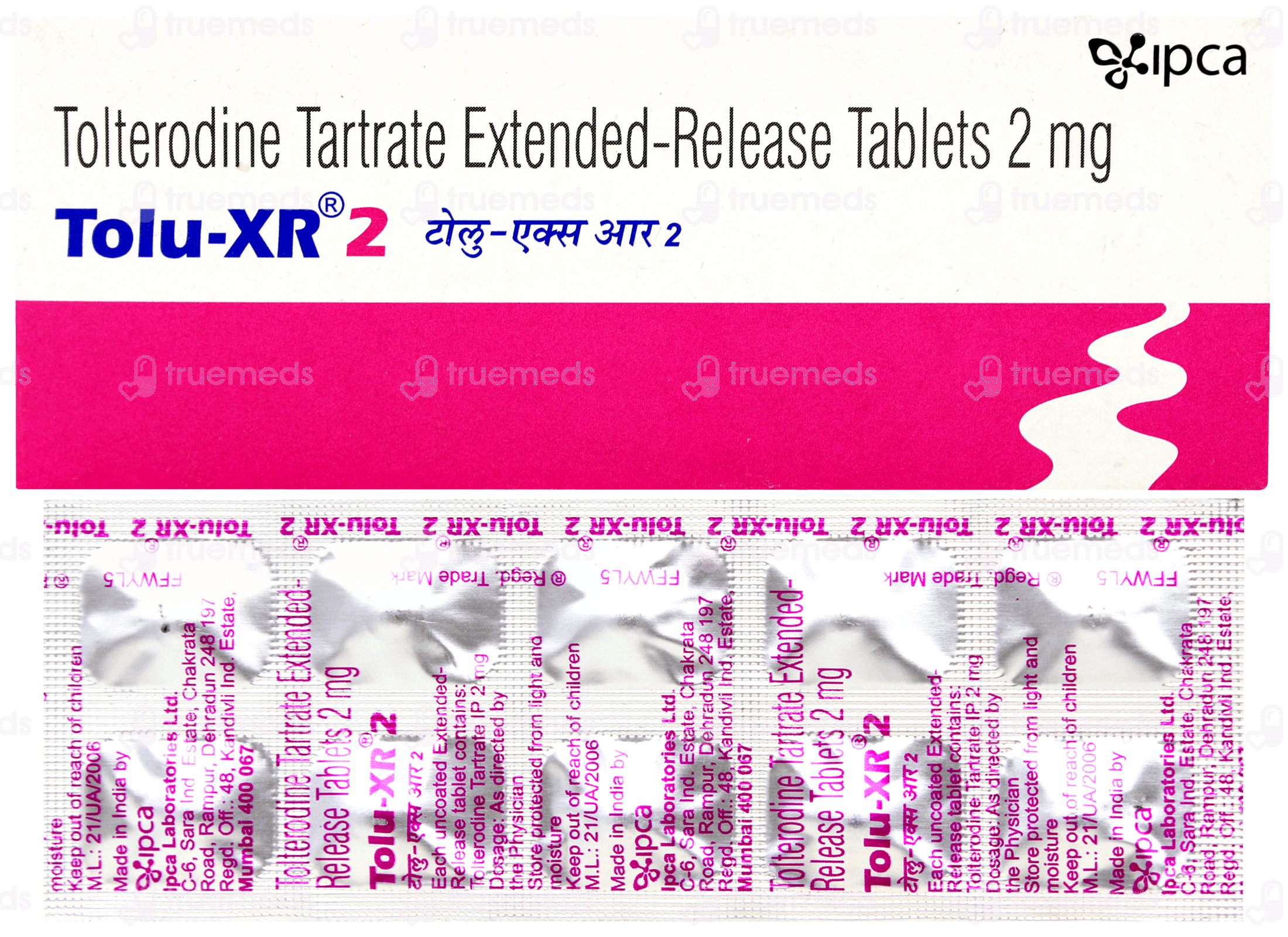 Tolu Xr 2 MG | Order Tolu Xr 2 MG Tablet Online at Truemeds