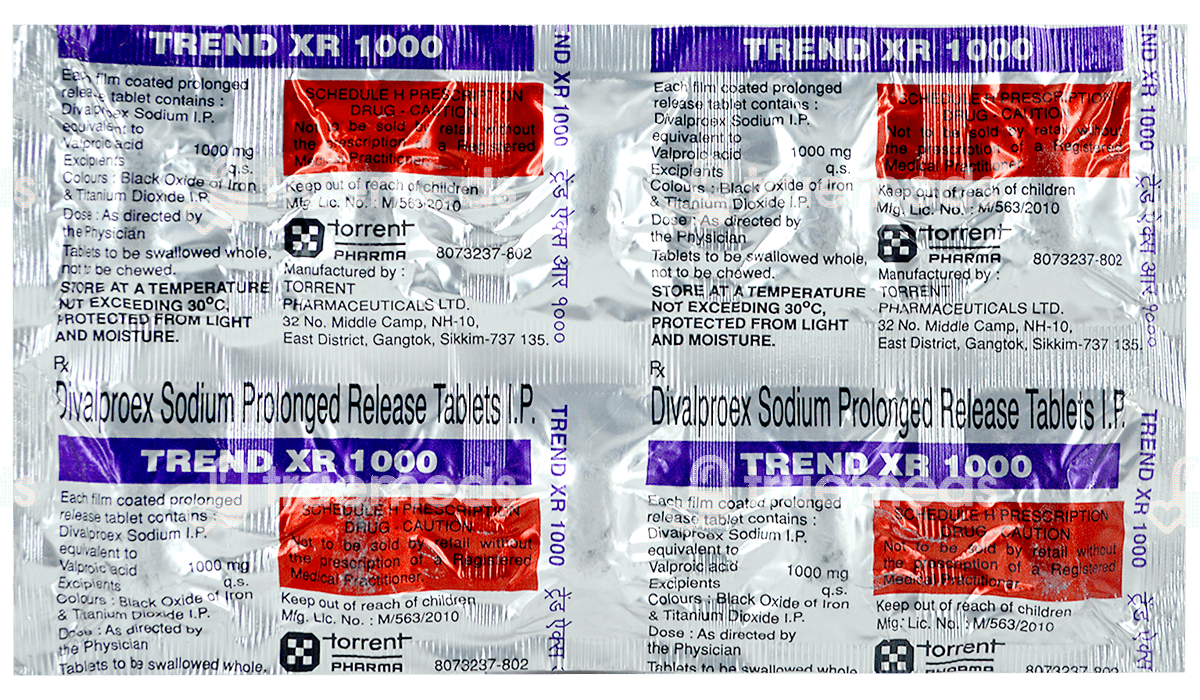 Trend Xr 1000 Tablet 10: Uses, Side Effects, Price & Substitutes