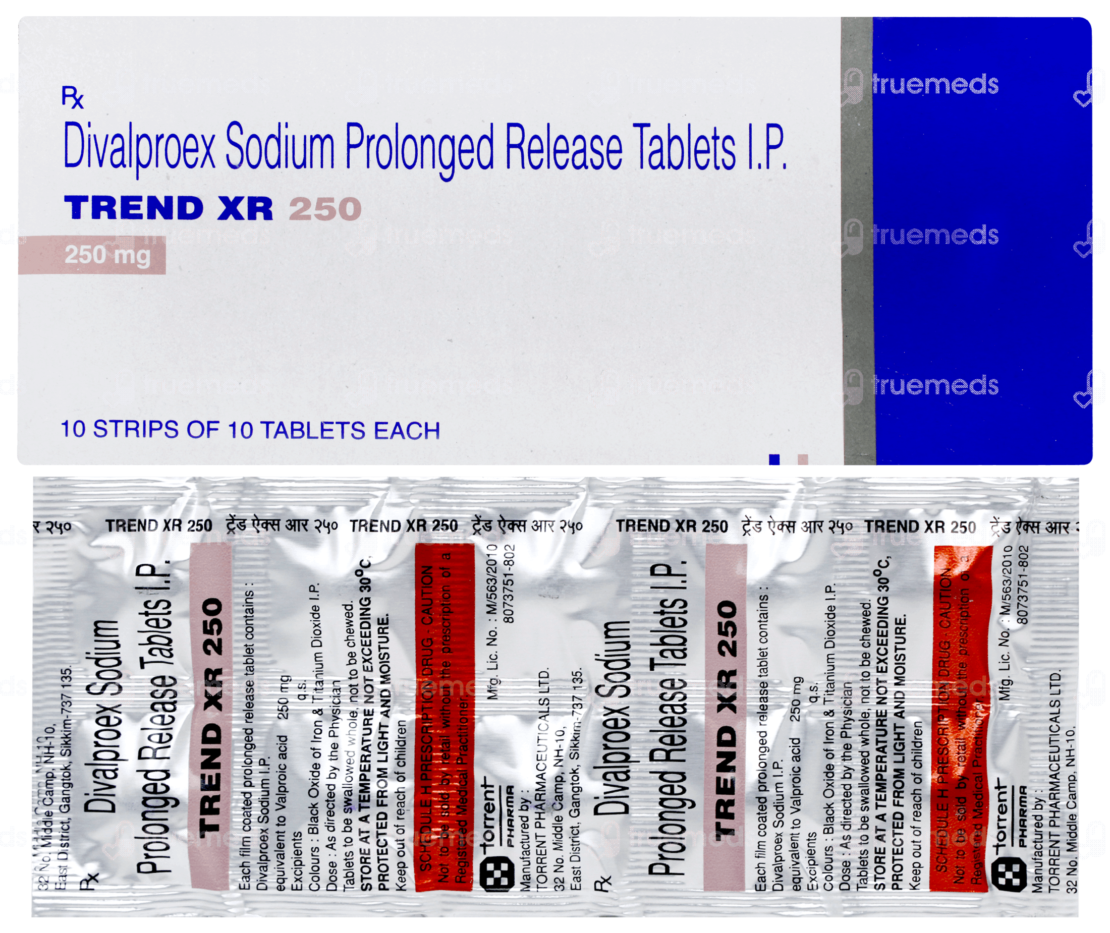 Trend Xr 250 Tablet 10: Uses, Side Effects, Price & Substitutes