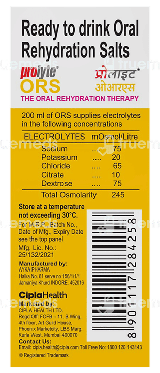 Ors Prolyte Pineapple Tetra 200 Ml - Uses, Side Effects, Dosage, Price ...