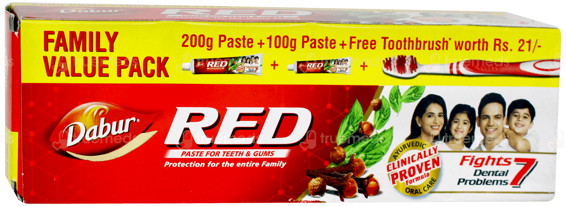 Dabur Red Toothpaste 300 Gm - Uses, Side Effects, Dosage, Price | Truemeds