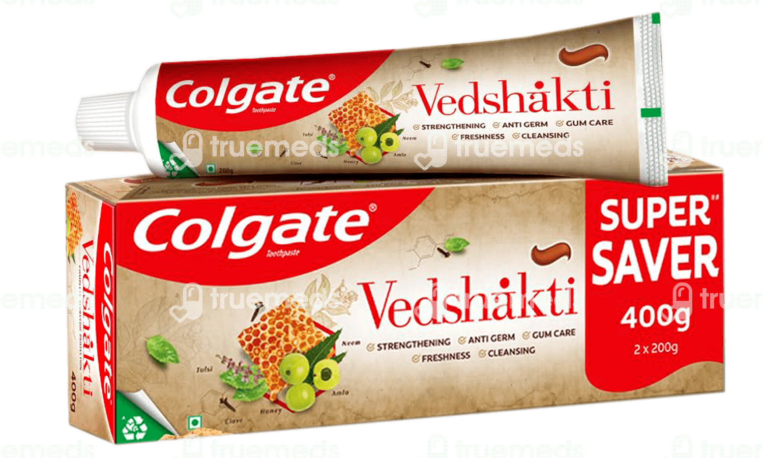 Colgate Swarna Vedshakti Toothpast 400 Gm Pack Of 2 Each 200 Gm - Uses ...