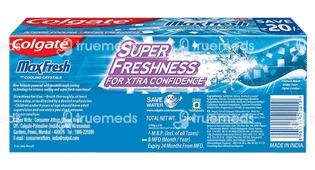Colgate Maxfresh With Cooling Crystals 150 Gm Pack Of 2 - Uses, Side ...