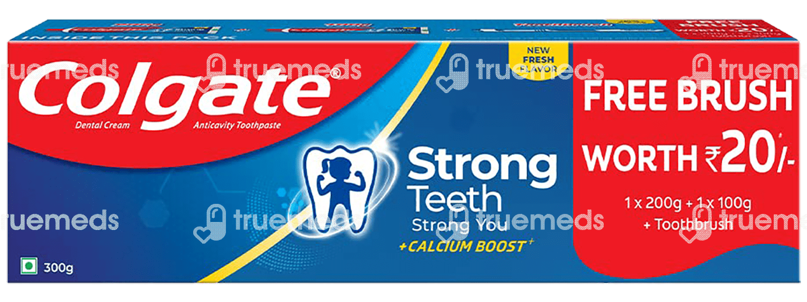 Colgate Strong Teeth Toothpaste 300 Gm - Uses, Side Effects, Dosage ...