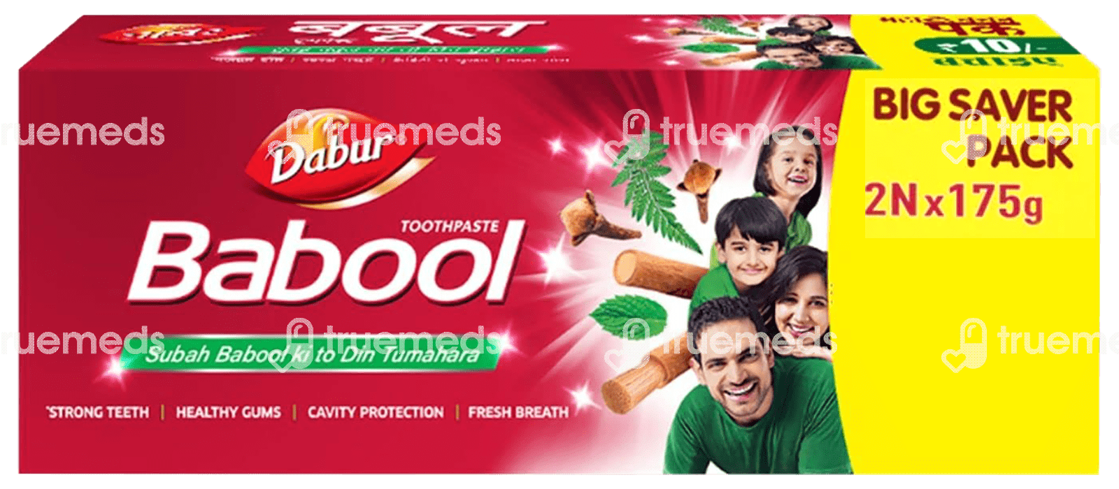 Dabur Babool Toothpaste 175 Gm Big Saver Pack Of 2 - Uses, Side Effects ...