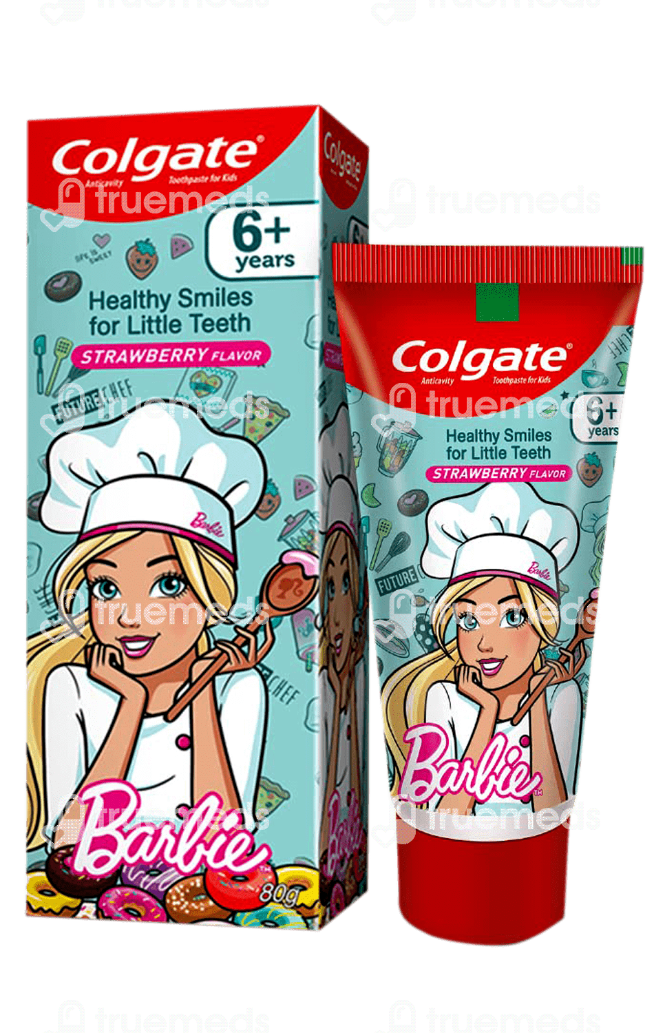 Colgate Anticavity For Kids Barbie Strawberry Flavour 6 Plus Years ...