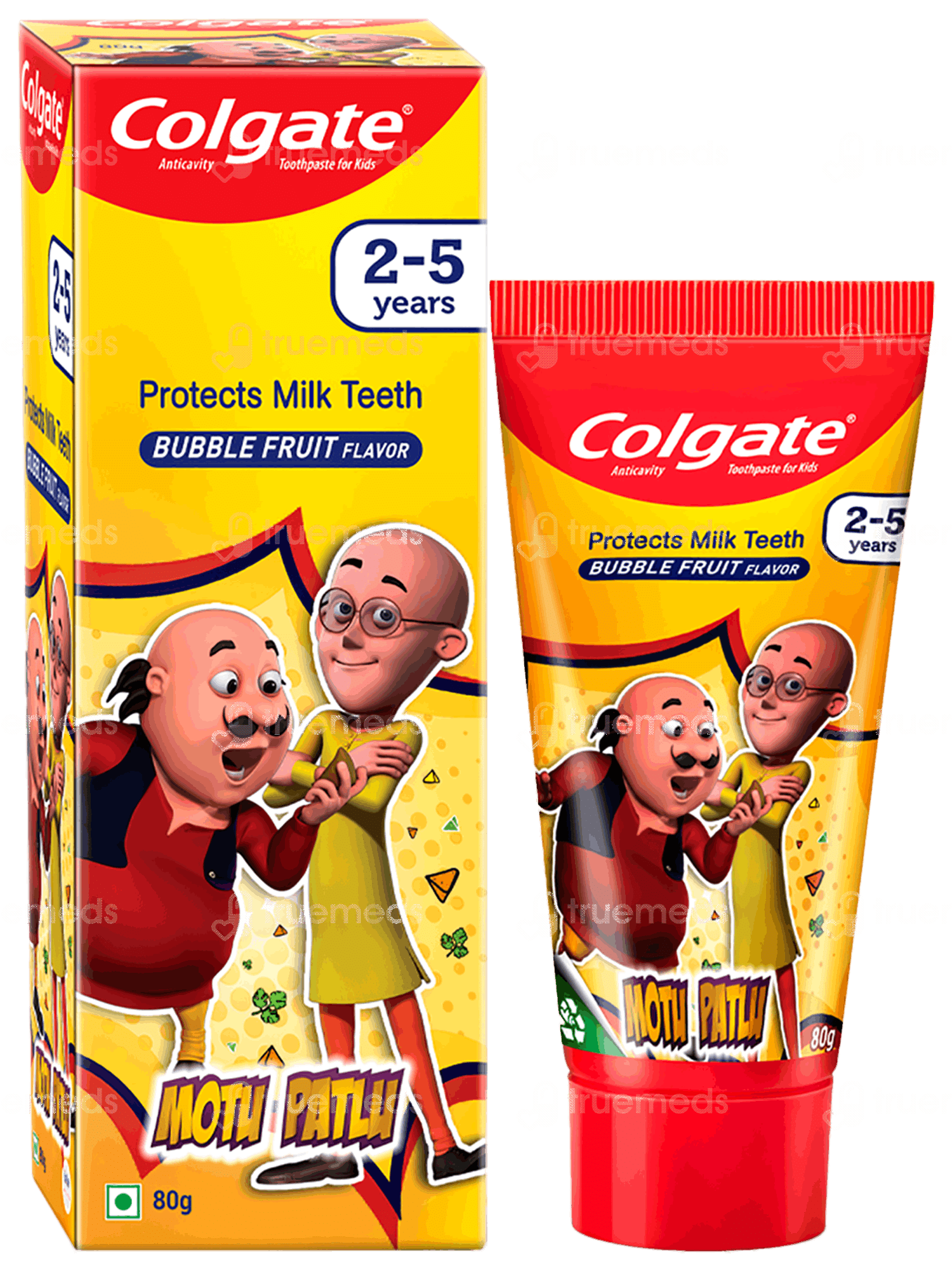 Colgate Kids Motu Patlu Bubble Fruit Flavour 2 To 5 Years Toothpaste 80 ...