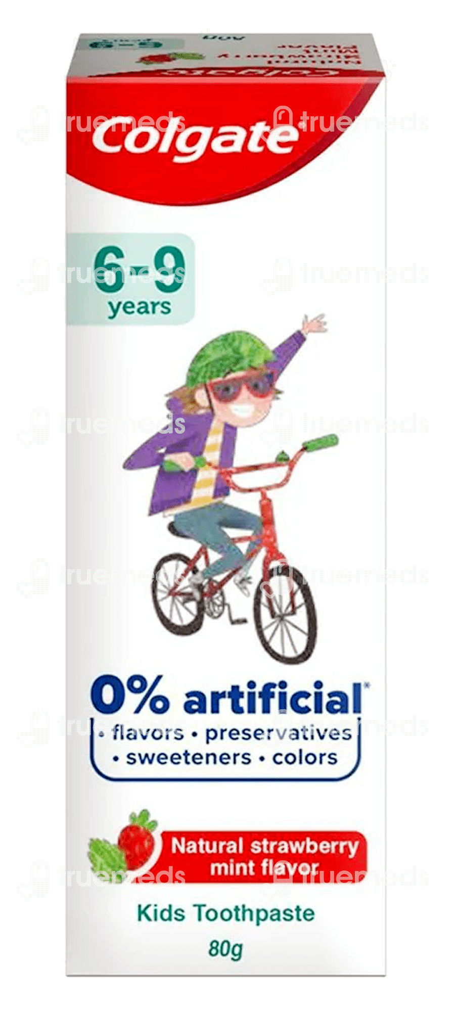 Colgate Kids Natural Strawberry Mint Flavour 6 To 9 Years Toothpaste 80 ...