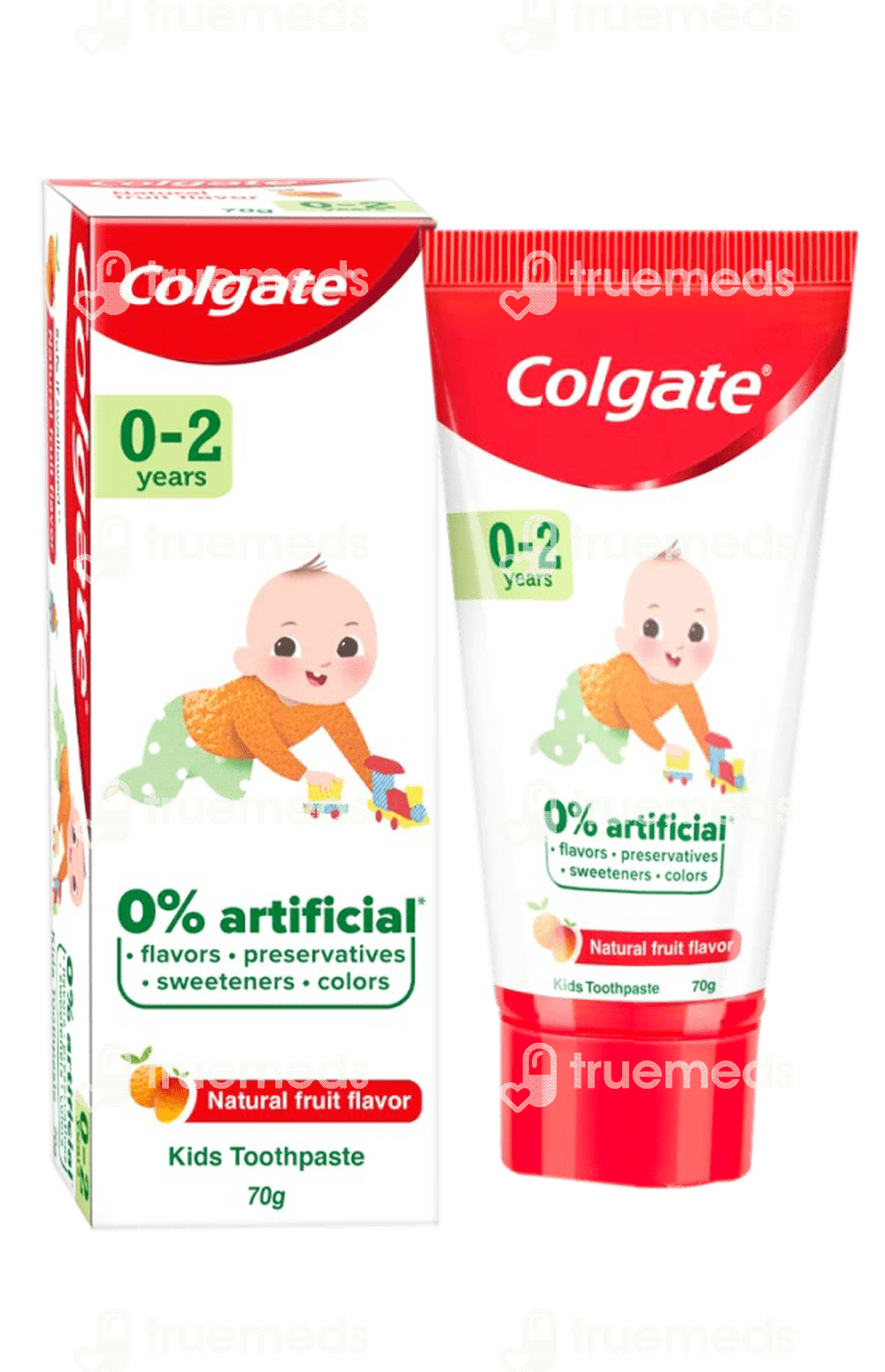 Colgate Kids Natural Fruit Flavour 0 To 2 Years Toothpaste 70 Gm - Uses ...
