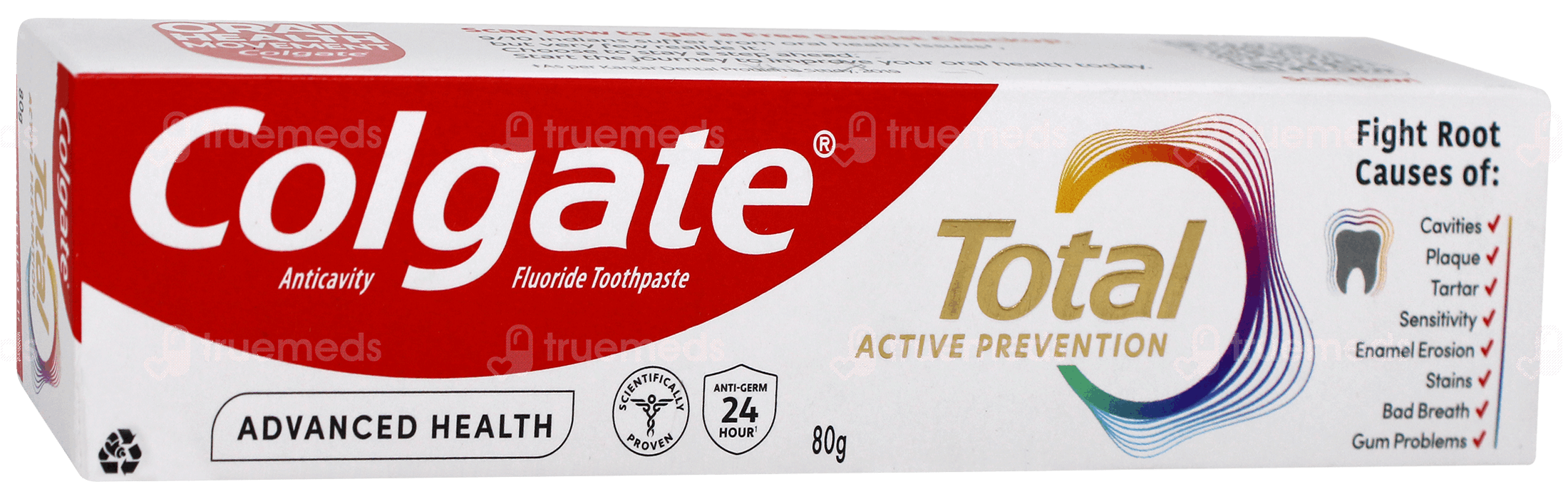 Colgate Total Active Prevention Advance Health Toothpaste 80gm - Uses ...