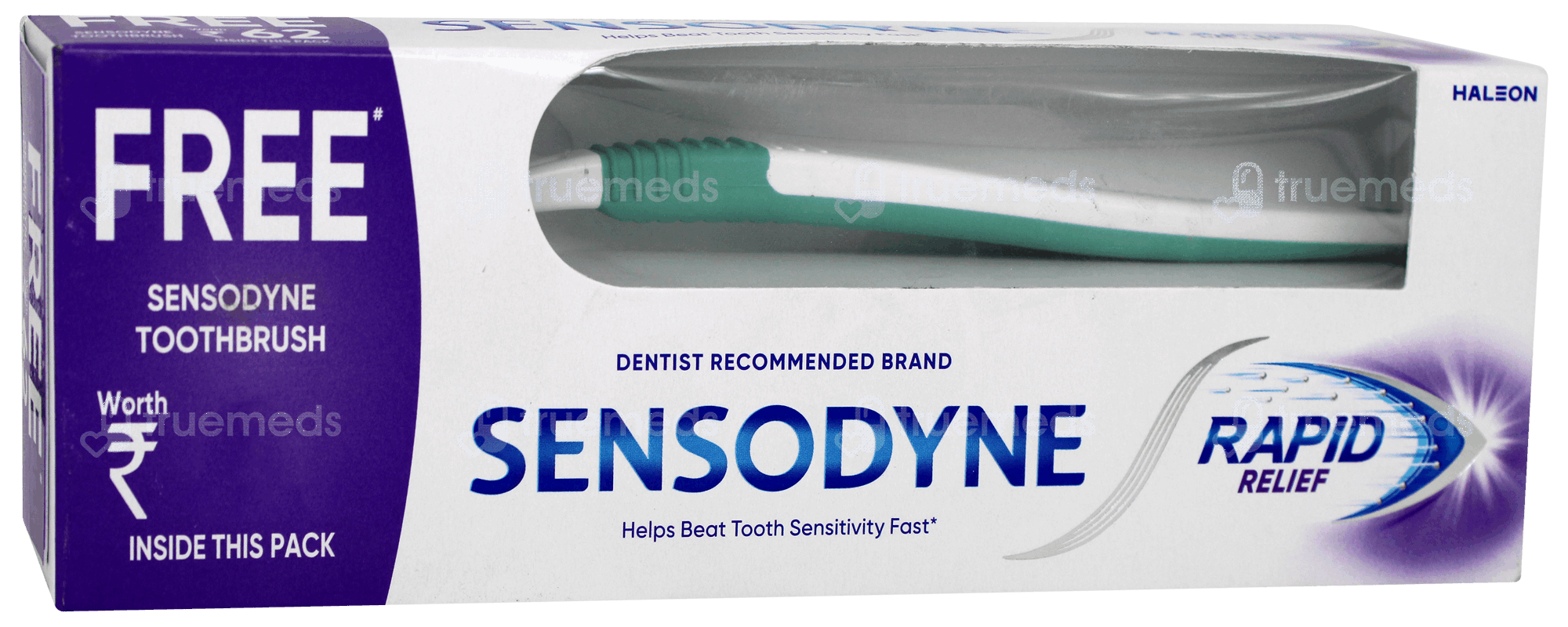 Sensodyne Rapid Relief Toothpaste 80gm With Sensodyne Toothbrush Free ...