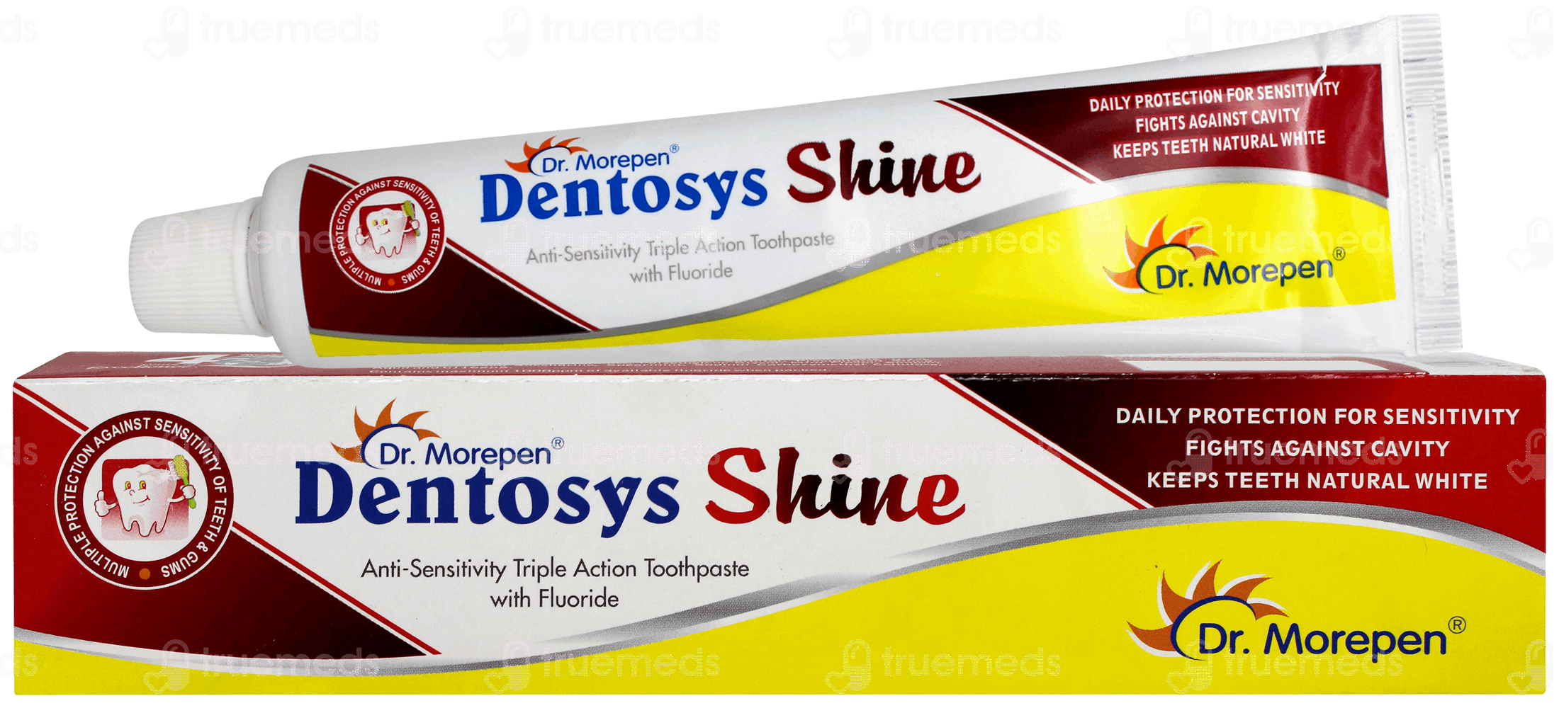 Dentosys Shine Toothpaste 100gm With Toothbrush Free - Uses, Side ...