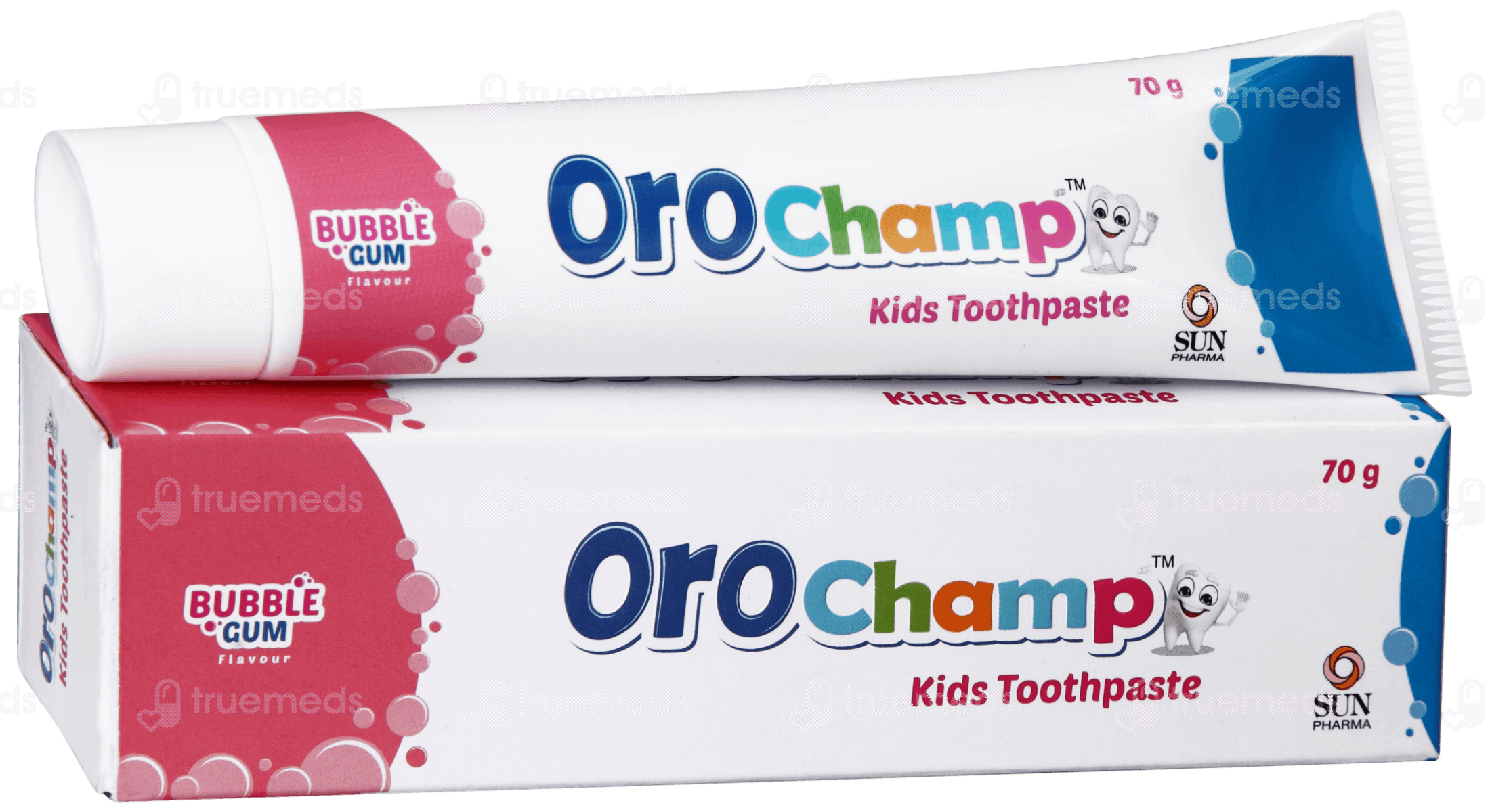 Orochamp Bubble Gum Flavour Kids Toothpaste 70gm - Uses, Side Effects ...