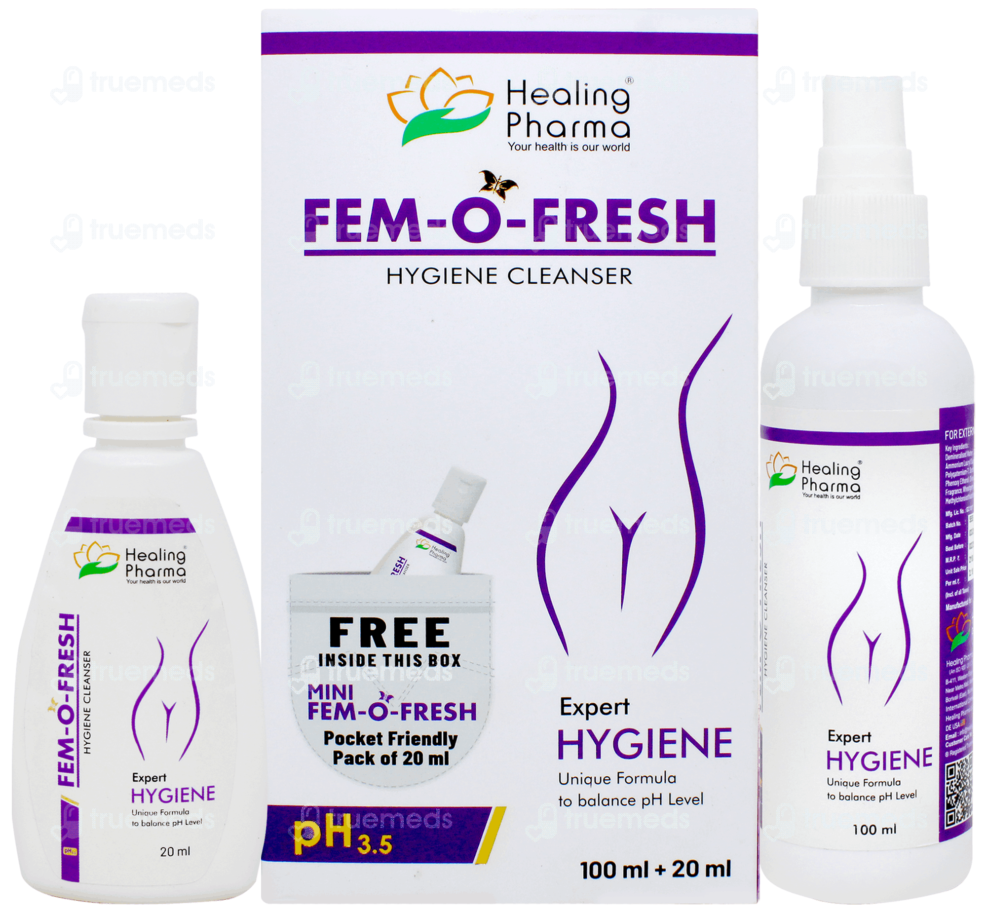 Fem O Fresh Hygiene Cleanser 100ml 20ml Free - Uses, Side Effects ...