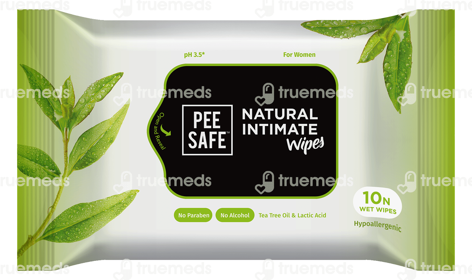 Pee Safe Natural Intimate Wipes For Women Pack Of 10 - Uses, Side ...